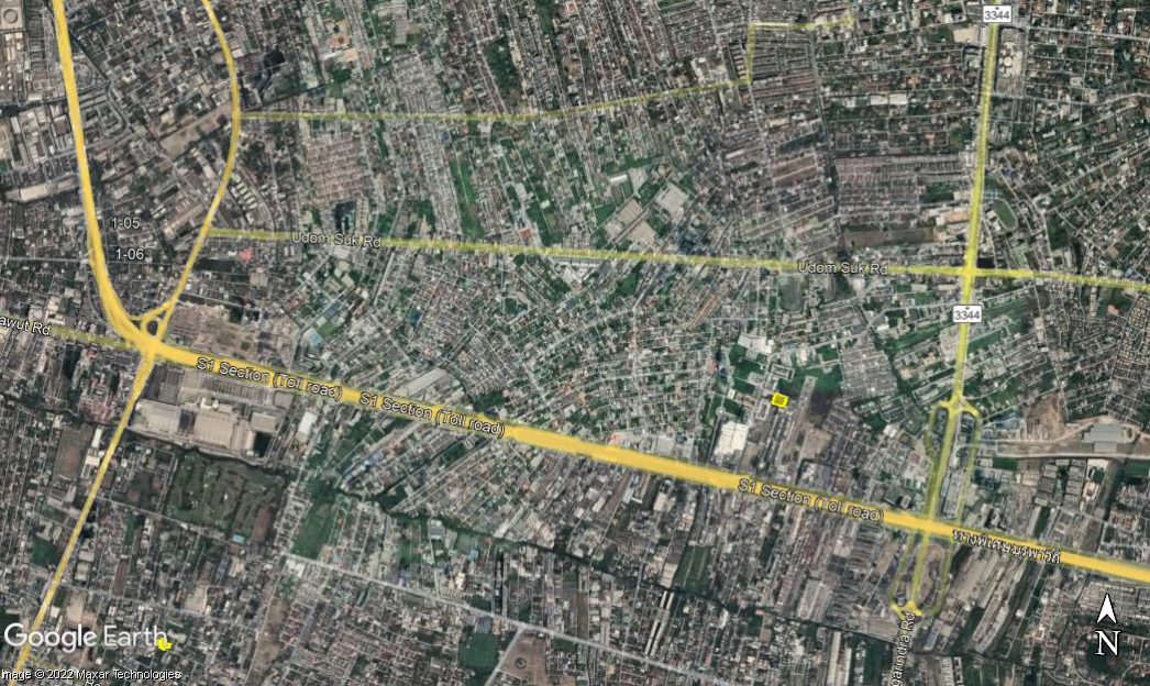 Bangna - Trat 23 (Central Bangna) - 2 Rai of land - Prime Meridian LX